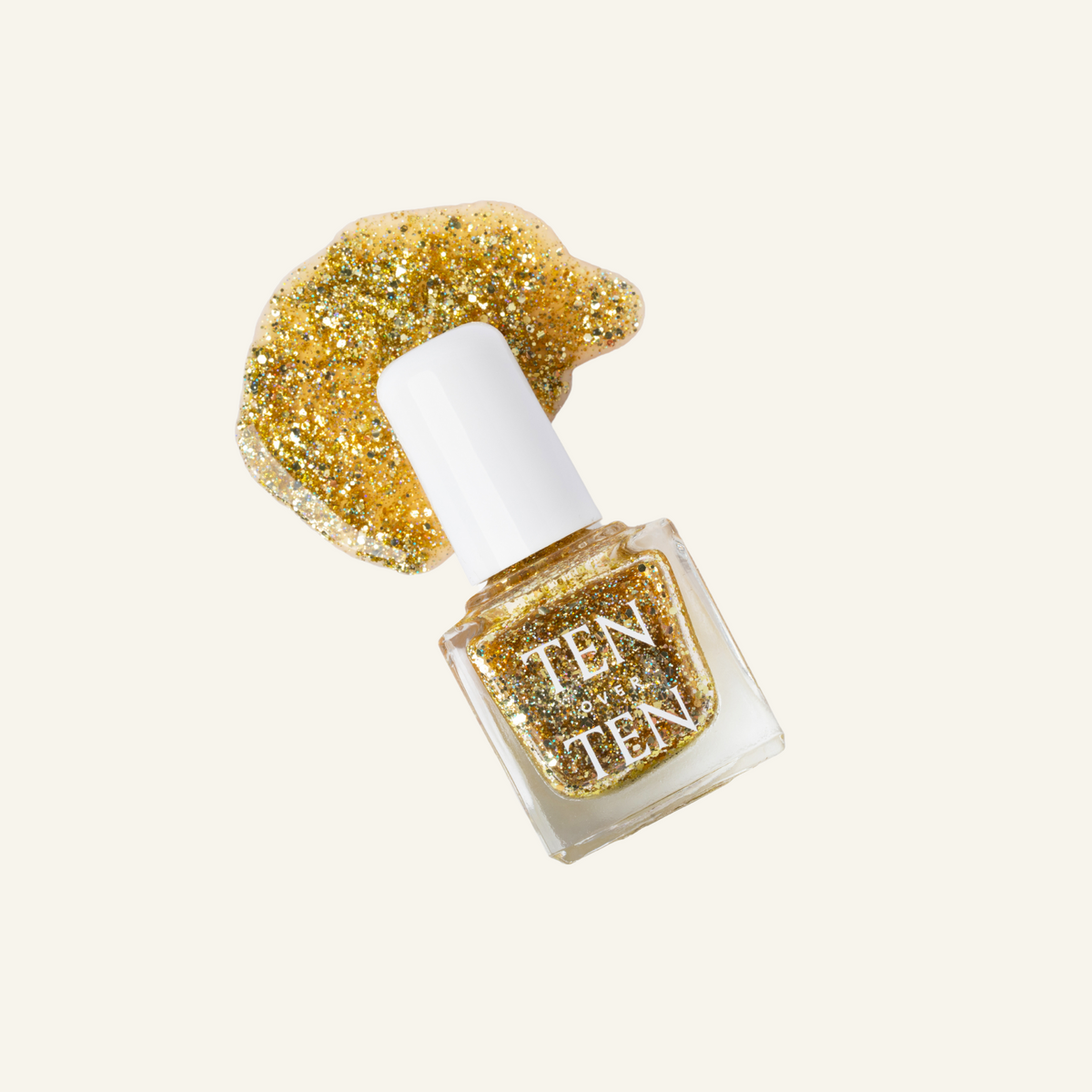 Bergen – Glittery Gold Nail Polish – Sparkly Finish – Non-Toxic & Vegan ...