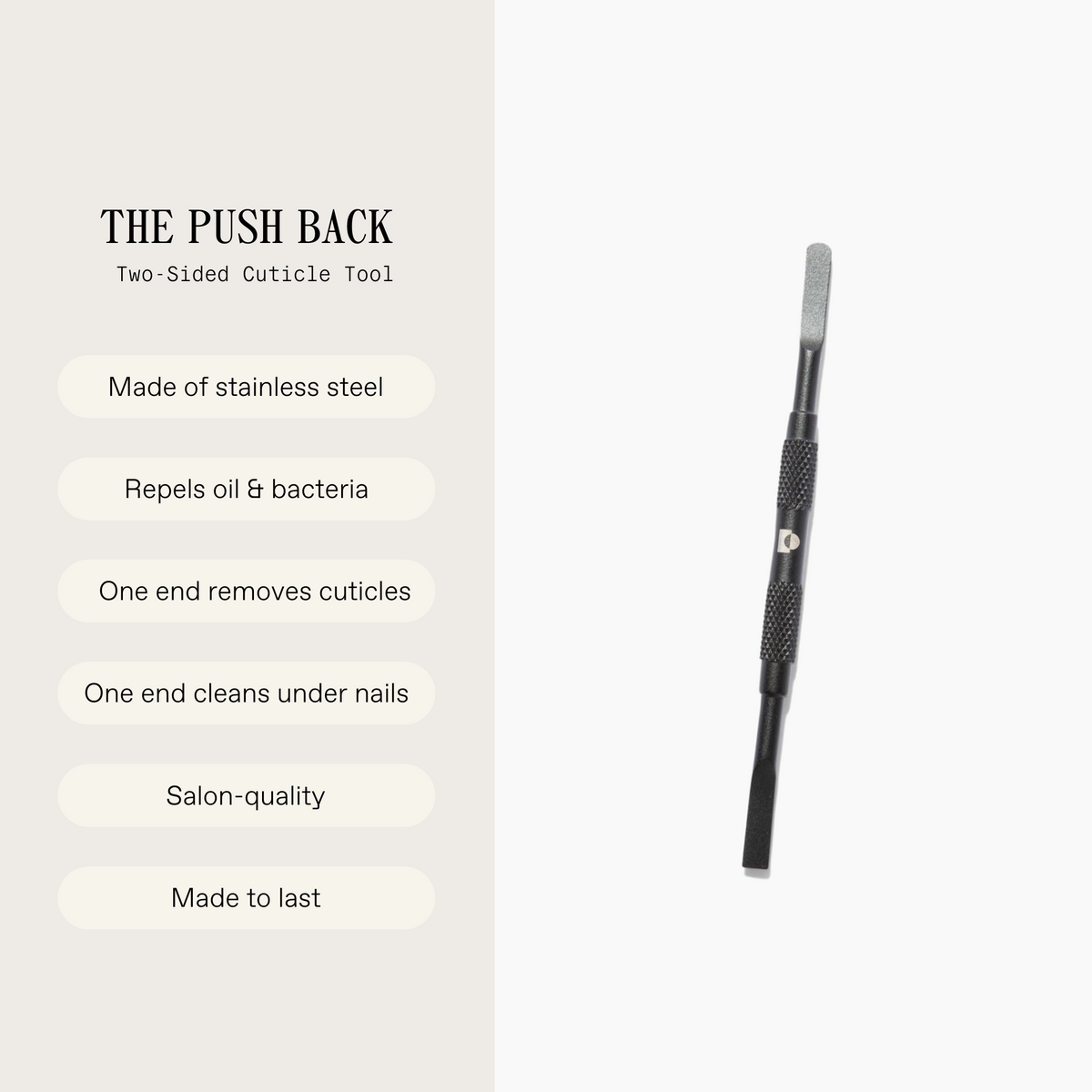 The Push Back – Cuticle Pusher – Shapes & Preps Nails – Salon-Quality ...